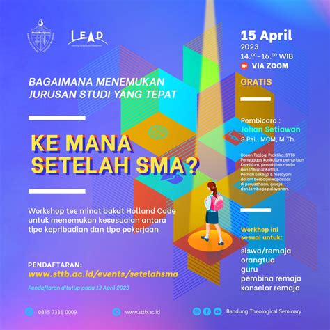 Workshop Ke mana setelah SMA? | Sekolah Tinggi Teologi Bandung