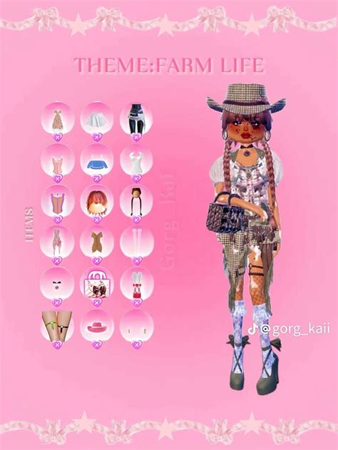 Farm Life Dti Outfit Inspo In 2024 Farm Life Impress Scene Dress