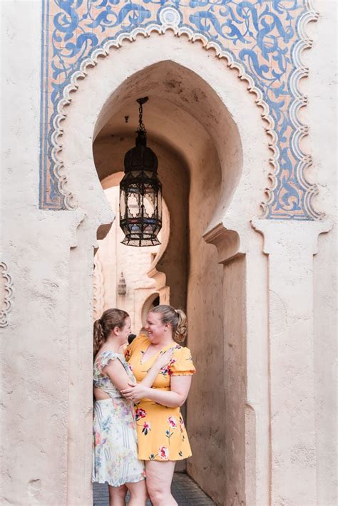 Orlando Same Sex Engagement Photography Epcot Disney
