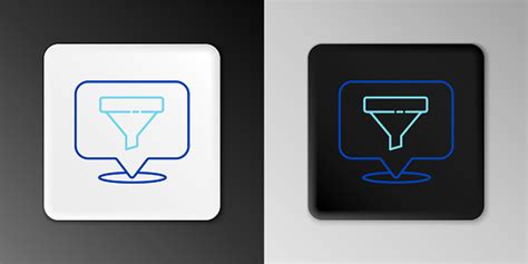 회색 배경에 분리된 판매 깔때기 아이콘이 있는 라인 위치입니다 인포그래픽 템플릿입니다 다채로운 개요 개념입니다 벡터 0명에 대한 스톡 벡터 아트 및 기타 이미지 Istock