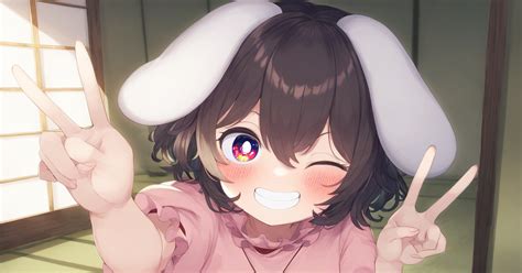 Novelai 東方 因幡てゐ ピース アスクのイラスト Pixiv