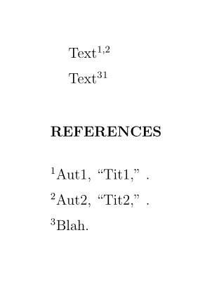 Bibliographies Grouping Footnotes And Citations In Superscript