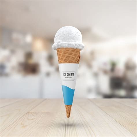 Premium Psd Ice Cream Mockup