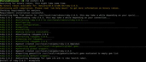 Cara Install Ruby Menggunakan RVM Di Manjaro Dan Arch Linux LinuxSec