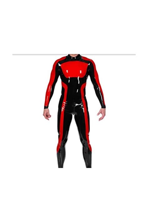 Latex Catsuit Zipper Uniforme Sexy Globale S X3l 04mmxxlnoir