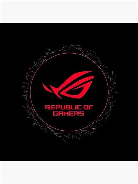 Republic Of Gamers Asus Rog Strix Logotipe Pin By Artxcl Redbubble