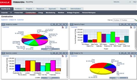 Oracle P6 Eppm 17 Dashboards True Technology Co Ltd