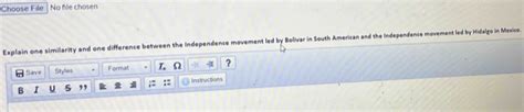 Solved Choose File No File Chosen Explain One Similarity And One