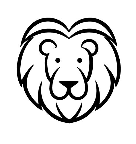 Stylized Lion Head Logo 44760161 Vector Art At Vecteezy