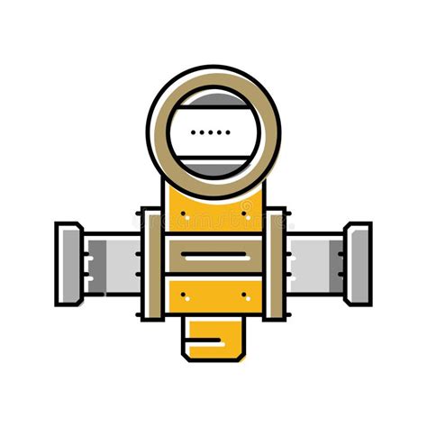 Industry Pipeline Color Icon Vector Illustration Stock Vector