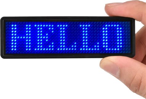Amazon LED Name Tag Rechargeable Wireless Bluetooth LED Name