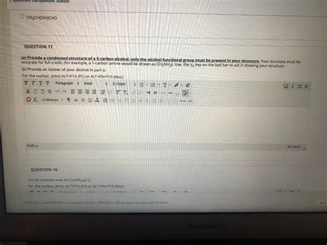 Solved A Provide A Condensed Structure Of A Carbon Chegg