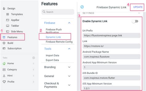 Dynamic Link Deeplink Shopbuilder App