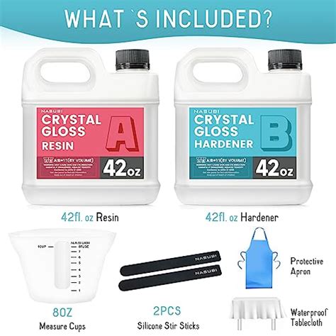 84oz Clear Epoxy Resin Set Upgraded High Gloss Epoxy Resin And