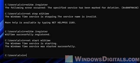 Sync Time Or Change Ntp Server In Windows Using Cmd