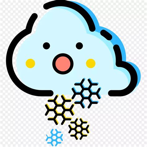 蓝色手绘暴雪天气元素PNG图片素材下载 图片编号ymxmmznq 免抠素材网