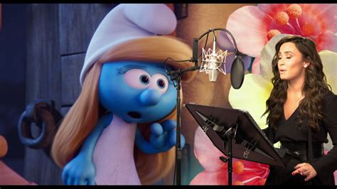 Smurfs The Lost Village Demi Lovato Smurfette Behind The Scenes