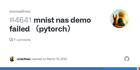 Mnist Nas Demo Failed Pytorch Issue 4641 Microsoft Nni GitHub