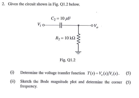 solved 2 given the circuit shown in fig q1 2 below i o r2