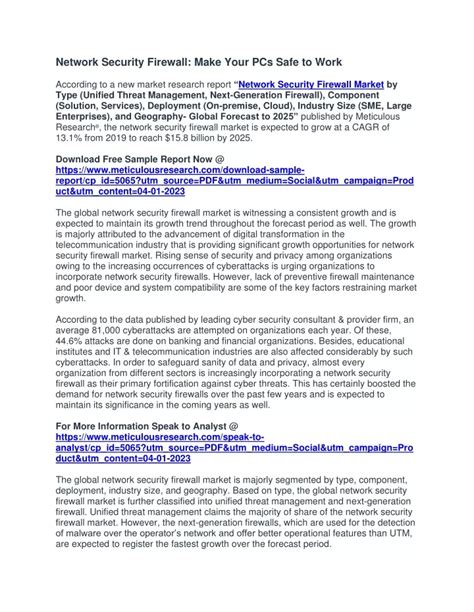Ppt Network Security Firewall Market Powerpoint Presentation Free