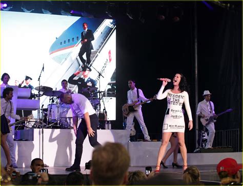 Katy Perry Voting Ballot Dress At Obama Rally Photo 2744571 Barack