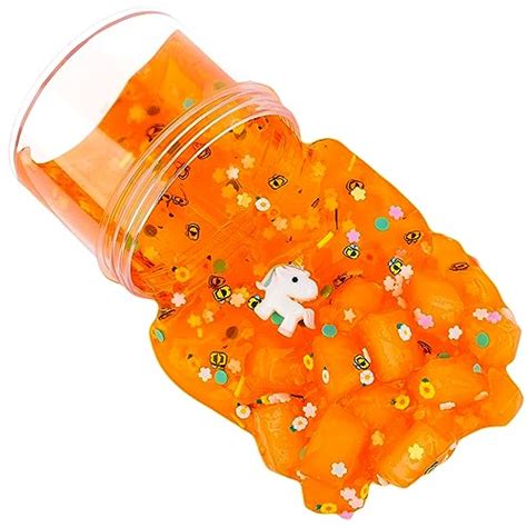 Dahioqhaj 4 Pack Jelly Cube Crunchy Slime Kit Premade Jelly Clear