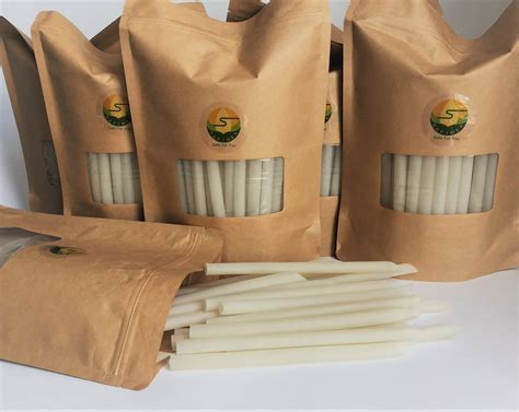 Bubble Tea Drinking Straws 12mm Diameter Edible Made From Rice Flour