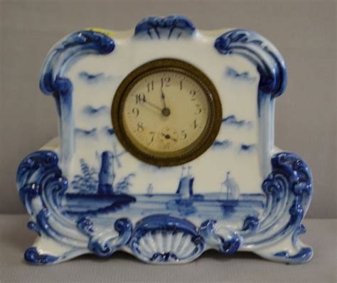 Delft Miniature China Clock Clockprices Com