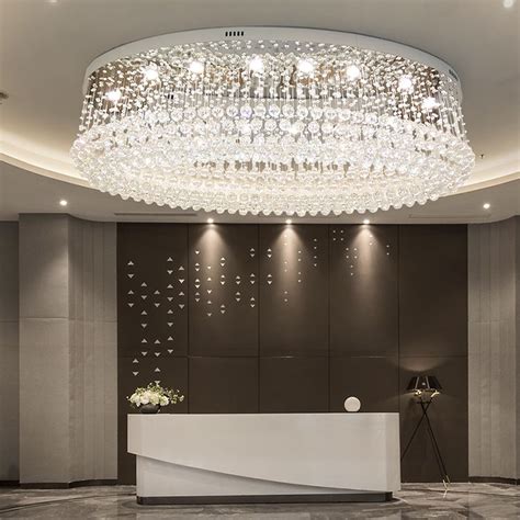 Customized Modern Hotel Lobby Villa Stair Pendant Light Large Luxury