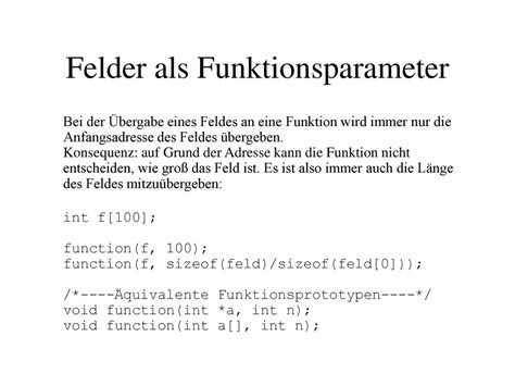 Arrays Eigenschaften Ppt Herunterladen