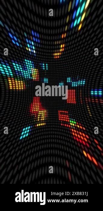 Vertical Video Retro Futuristic 1980s Technology Background Animation