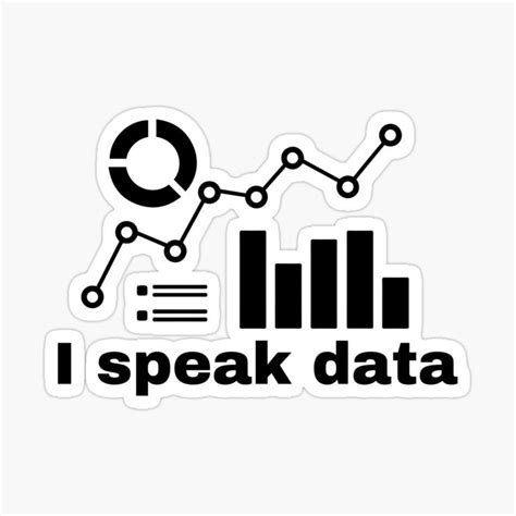 i speak data sticker for sale by smsm main street data analyst