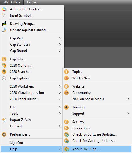 Cap Software Version Office