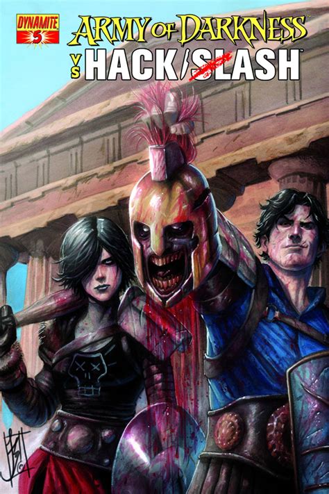 Army Of Darkness Vs Hackslash 5 Caselli Cover Fresh Comics