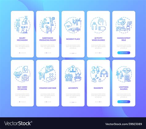 Burnout Onboarding Mobile App Page Screen Vector Image