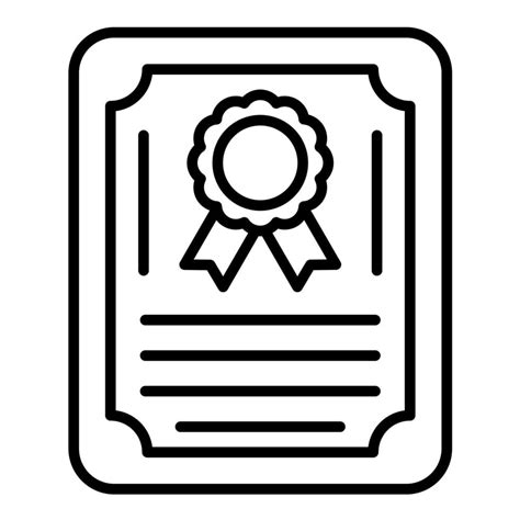 Business Permit Line Icon 14808138 Vector Art At Vecteezy