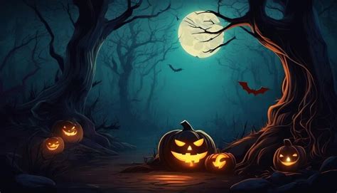 Premium Ai Image Photo Realistic Haunted Forest Spooky Landscape At