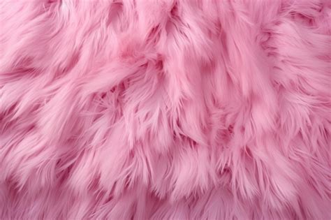 Premium Photo Pink Shaggy Artificial Fur