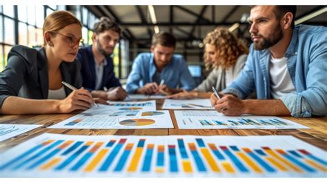 Team Collaboration In Data Analysis Professionals Working Together Premium Ai Generated Image