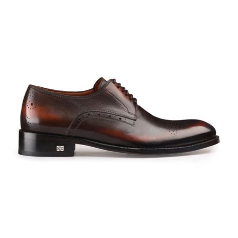 Мужские классические коричневые туфли броги | ARMOS SHOES