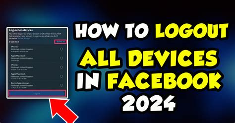 How To Logout All Devices In Facebook 2024