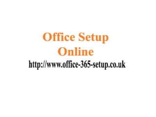 Ms Office Setup Ppt