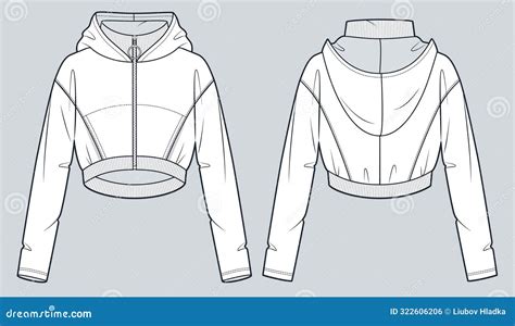 Zipped Jacket Technical Fashion Illusrtation Biker Jacket Fashion Flat