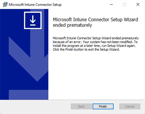 Microsoft Intune Ndes Connector Setup Wizard Ended Prematurely Richard M Hicks Consulting Inc