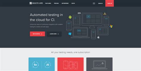 Mobile Testing Tool Saucelabs