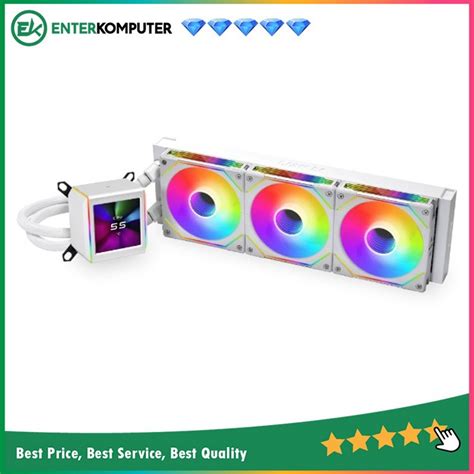 Lian Li Galahad Ii Lcd Sl Infinity 360 White With 288” Ips Lcd Screen
