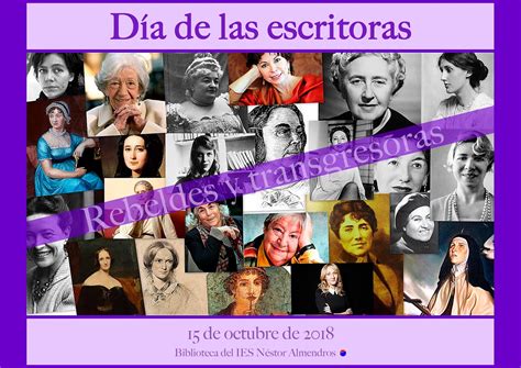 Biblioteca Del Ies Néstor Almendros ¡feliz Día De Las Escritoras