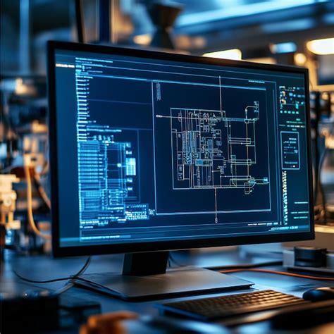 A Computer Screen Displaying A Circuit Design Software Interface With A