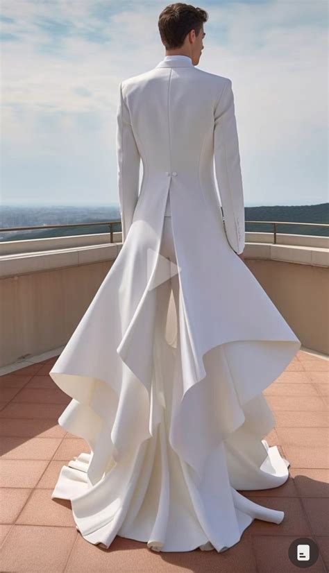 Mens Wedding Gown Male Wedding Dress Mens Fashion Gender Fluid