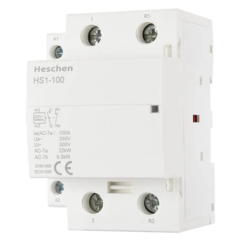 Heschen Household Ac Contactor Hs1 100 Ie 100a 2 Pole 1no 1nc Ac 220